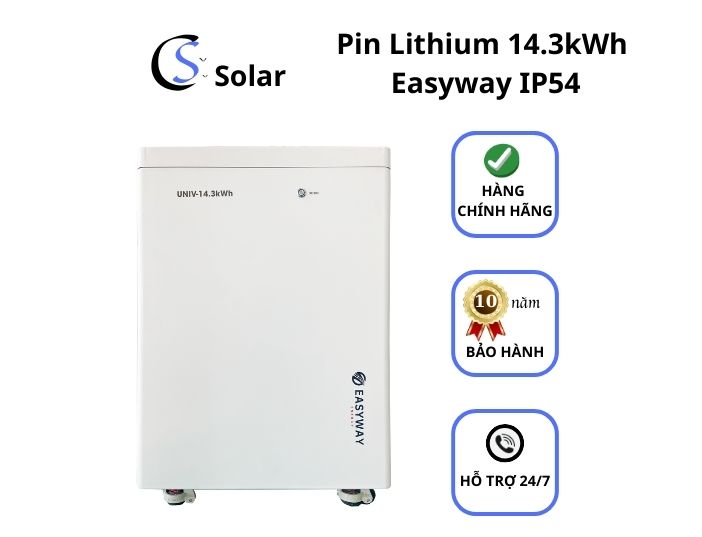 Pin lưu trữ Lithium 14.3kWh Easyway IP54 - Cs Solar Việt Nam